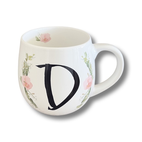 Prima Design | Dining | Prima Design White Mug With Initial D Holds 6 ...